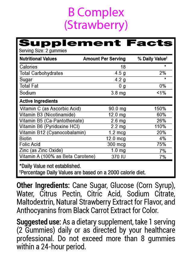 Mr. Gummy Vitamins | Private / White Label Supplements | B COMPLEX ...